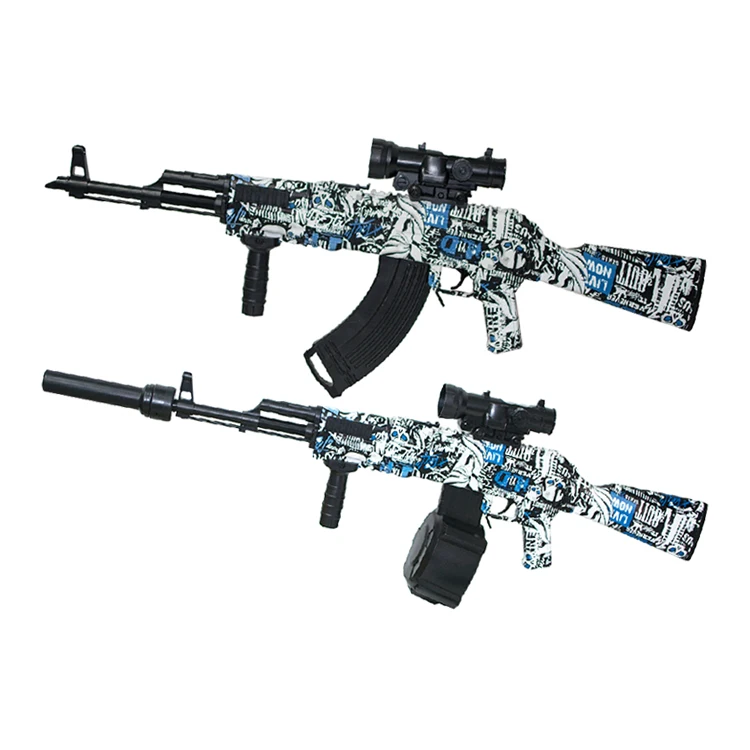 2023 New Electric Ak74 Real Air Soft Gel Bullet Gun Blasting Akm47 Water Beads Toy Guns Ak-47 ...