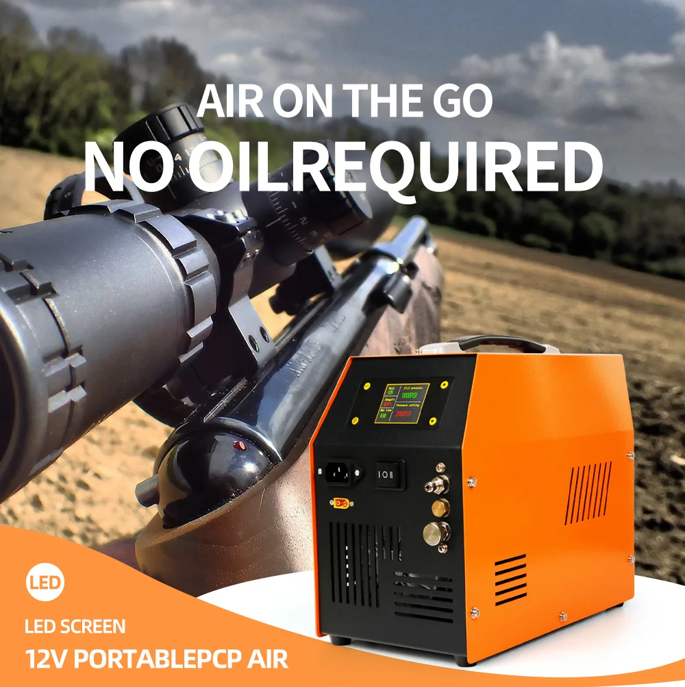 JF PCP Pump - 12V 300bar Oil-Free HPA Compressor for PCP