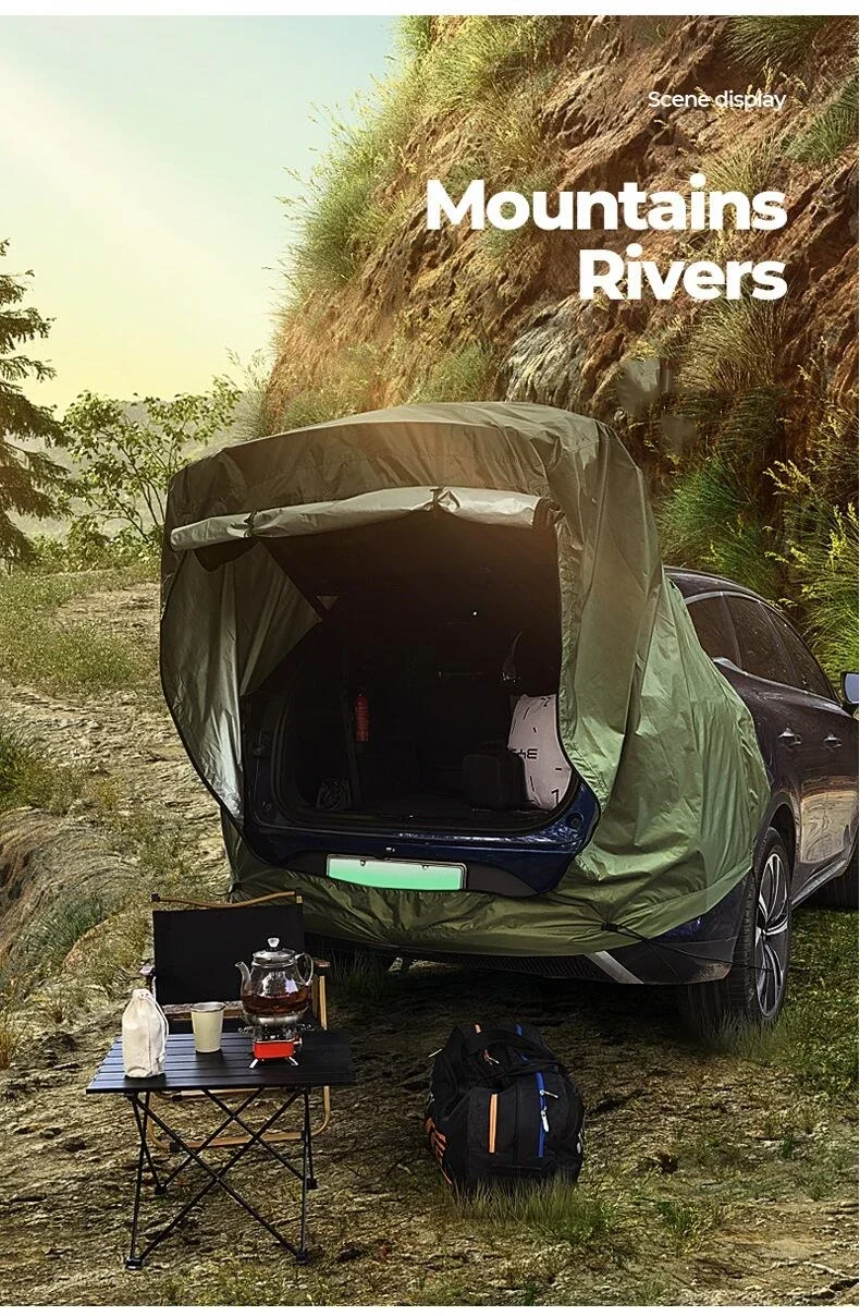 Outdoor Rainproof Canopy Roof Top Car Rear Camping Tent Glamping SUV ...