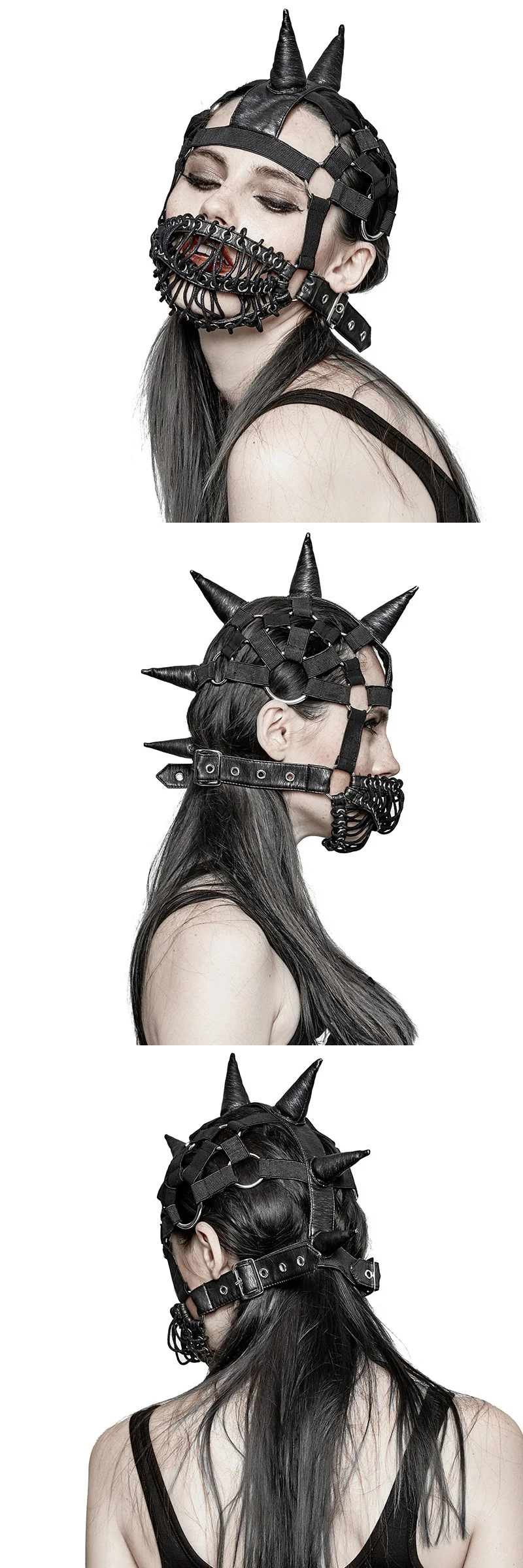 Steampunk Unisex Leather Mask With Straps: A Fusion Of Cosplay,Anime ...