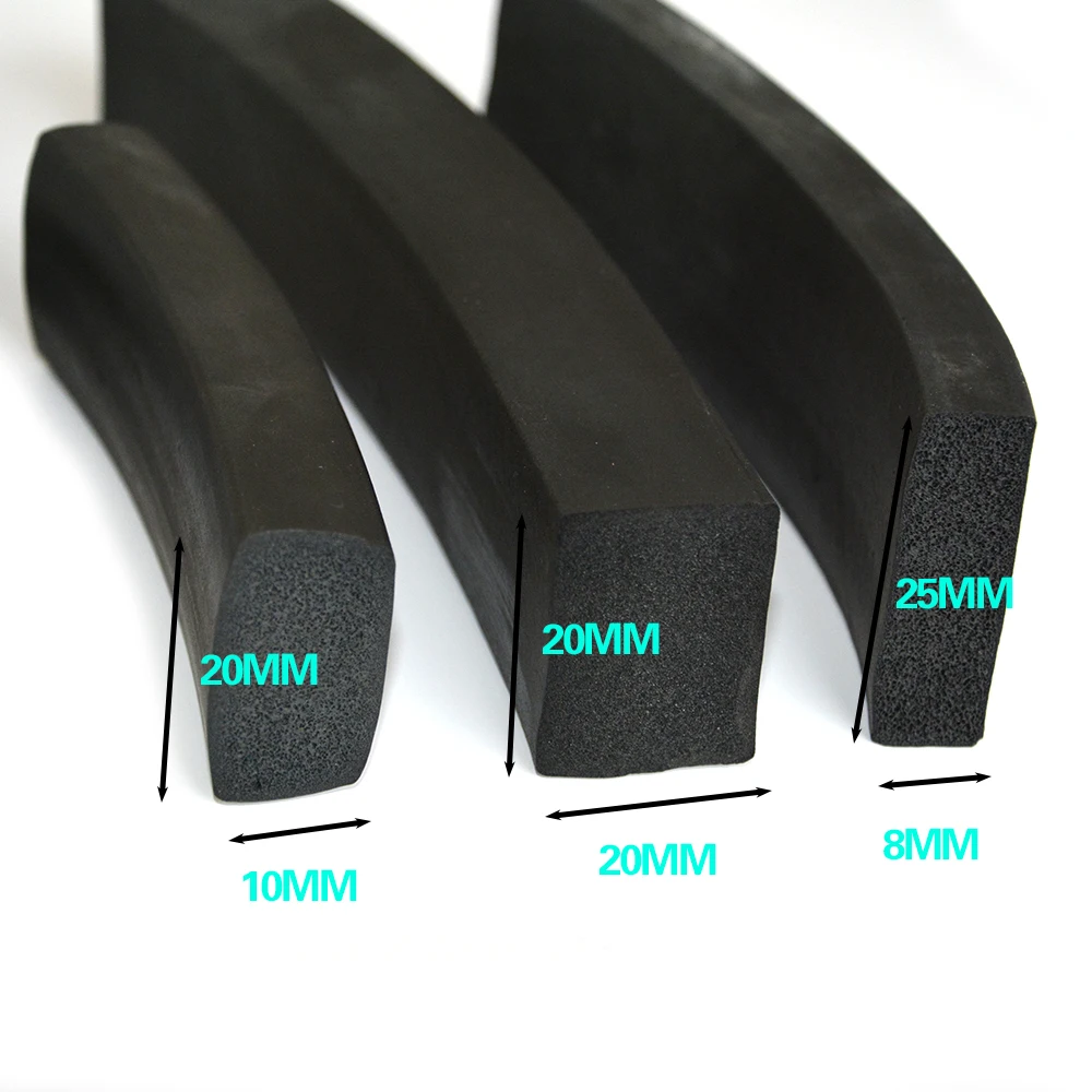 Foam Rubber Seal EPDM Sponge Strip Closed Cell Rubber Extrusion Profile ...