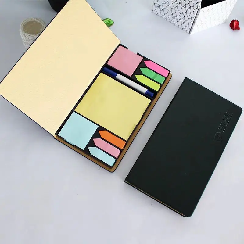 Wholesale Multi-color Sticky Note Set Rectangular Desktop Hard Cover ...