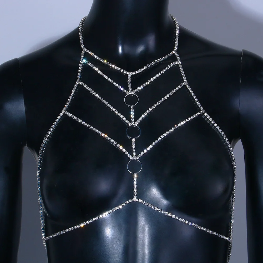 Brave Light Sexy Multi-layer Chest Chain Fashion Nightclub Body Jewelry ...