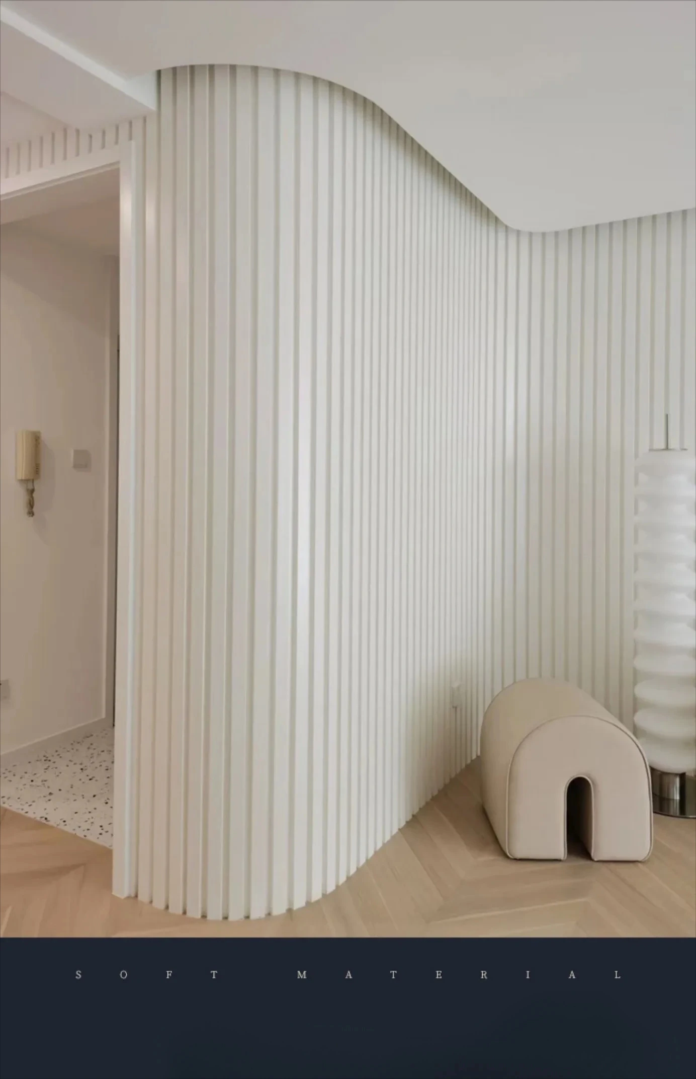 Flexible Wpc Wall Cladding Interior Bendable Louvers Wall Panels For ...