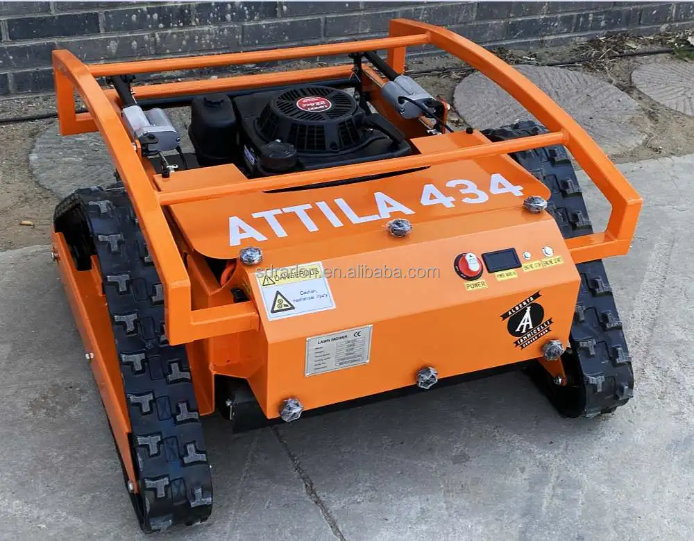 Multi Functional Gasoline Automatic Remote Control Slop Lawn Mower ...