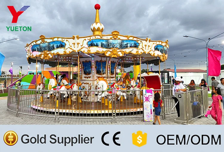 Outdoor Attracting Park Manege Pour Horse China Carousel Machine ...