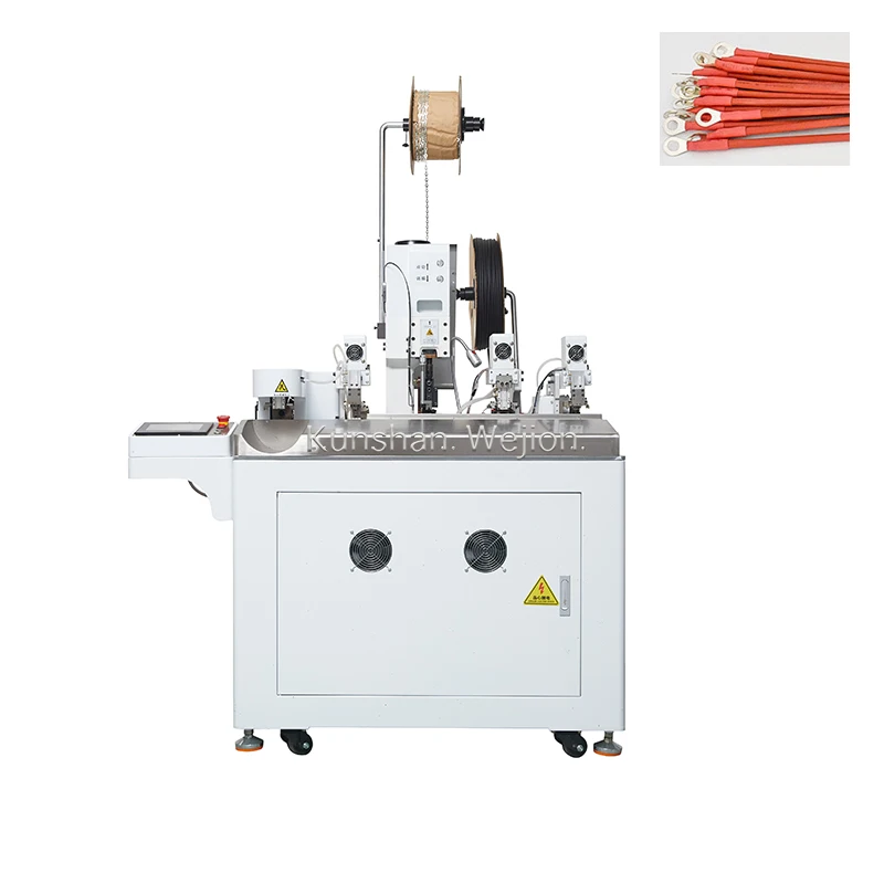 Semi Automatic Pre-insulated Wire Terminal Stripping Crimping Machine ...