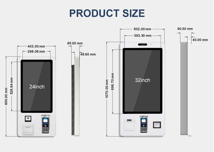 KFC Mcdonald Self Service Machines Payment Kiosk - 10 Points Touch