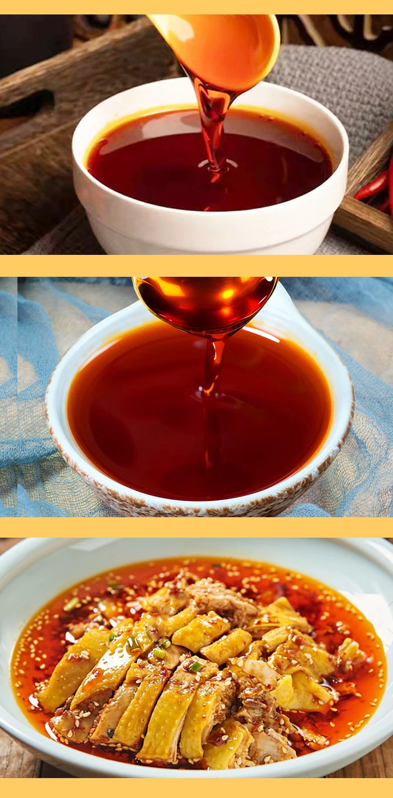 Commercial Wholesale Red Oil Seafood Seasoning Oyster Fresh Spicy Oil Condiments Bottle 2.3kg ...