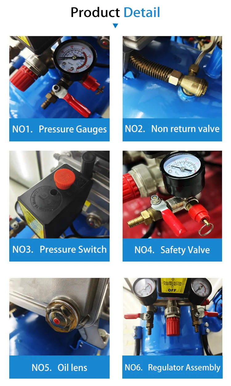 Mzb 50l 2hp Direct Drive Pcp Electric Air Compressor For Pneumatic ...