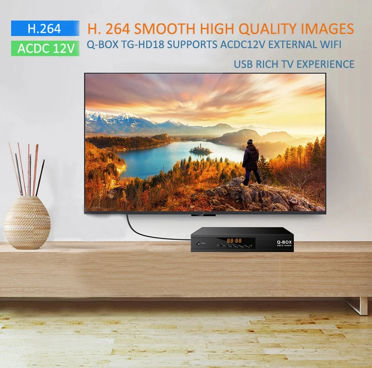 Q-box Tg-hd18 Satellite Tv Receiver Decoder In African Dvb T2 Set Top ...