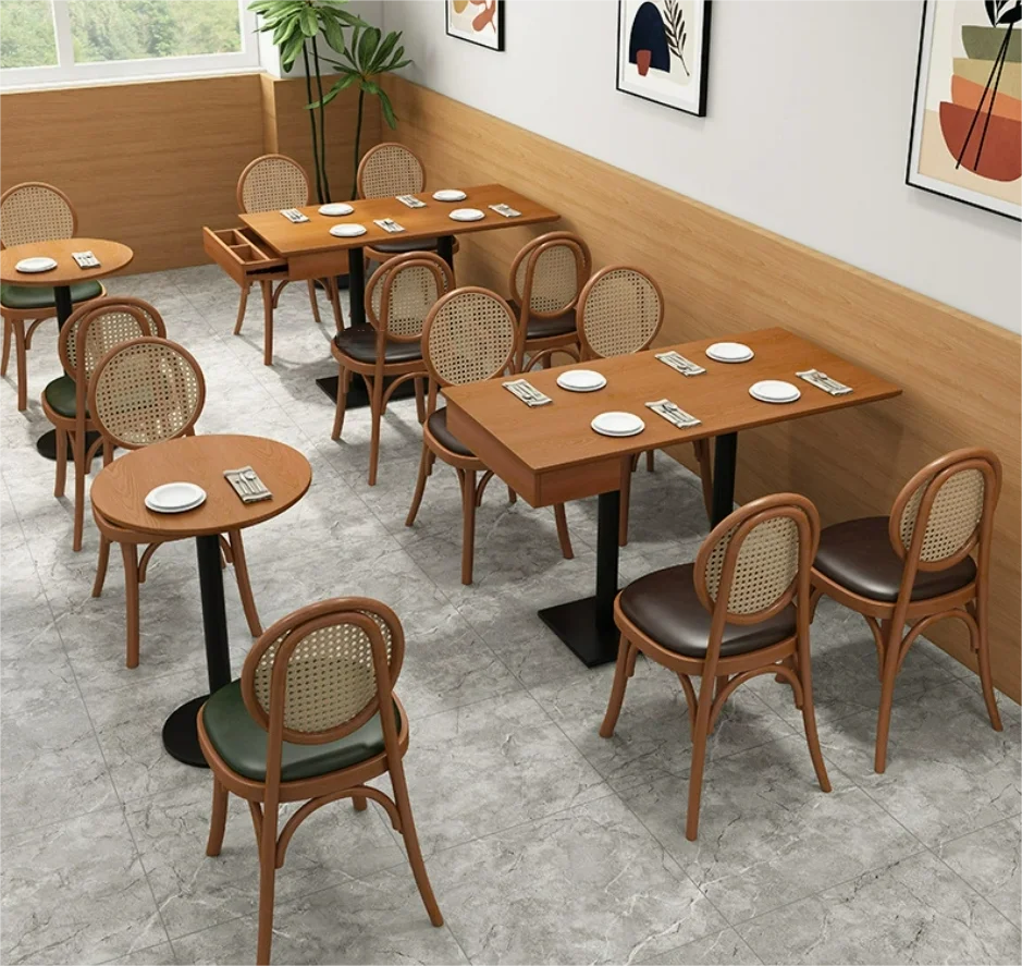 Modern Commercial Restaurant Coffee Table Solid Wood Furniture for Bar ...