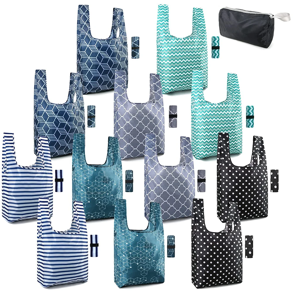 Custom Eco-Friendly Ripstop Foldable Nylon Shopping Tote Bag Reusable ...