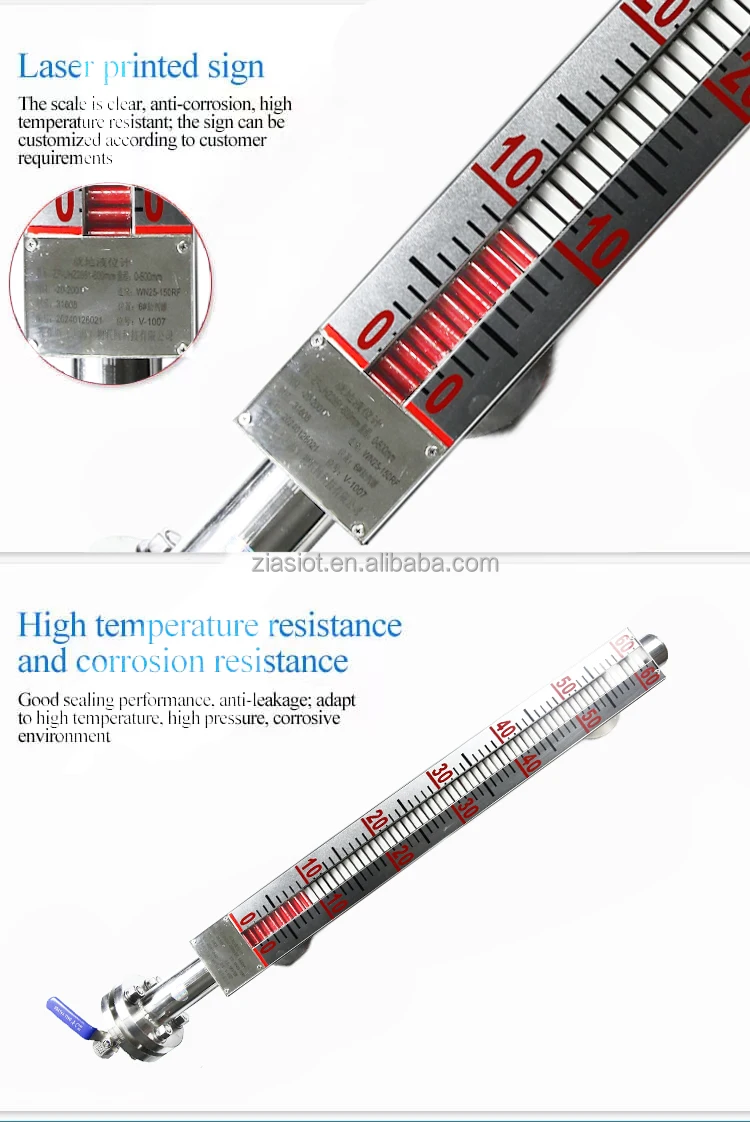 Magnetic Flap Level Gauge Sensor of Steam with Remote Alarms Anti ...