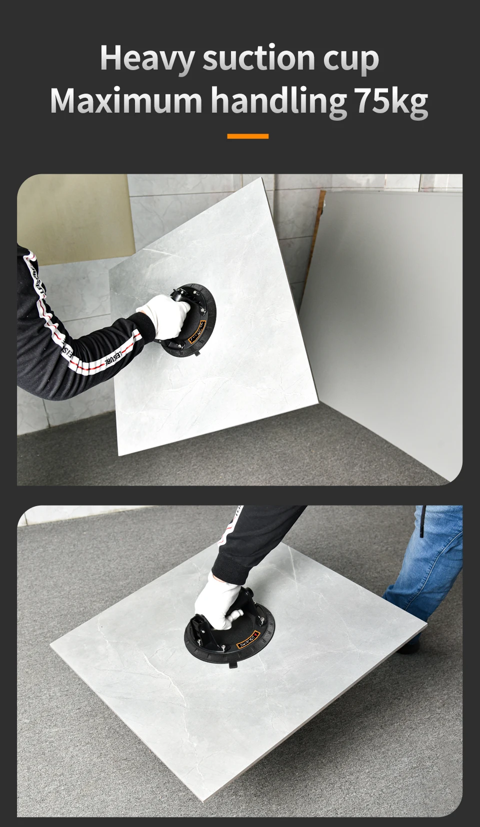 Hand Tool Lifting Glass Heavy Duty Vacuum Cup Tile Sucker