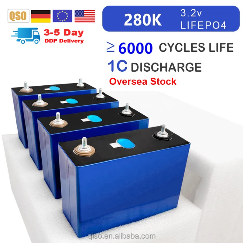 Eu Stock Lifepo4 280ah Battery Zelle 3.2v Grade A Lfp Prismatic Lf280k ...