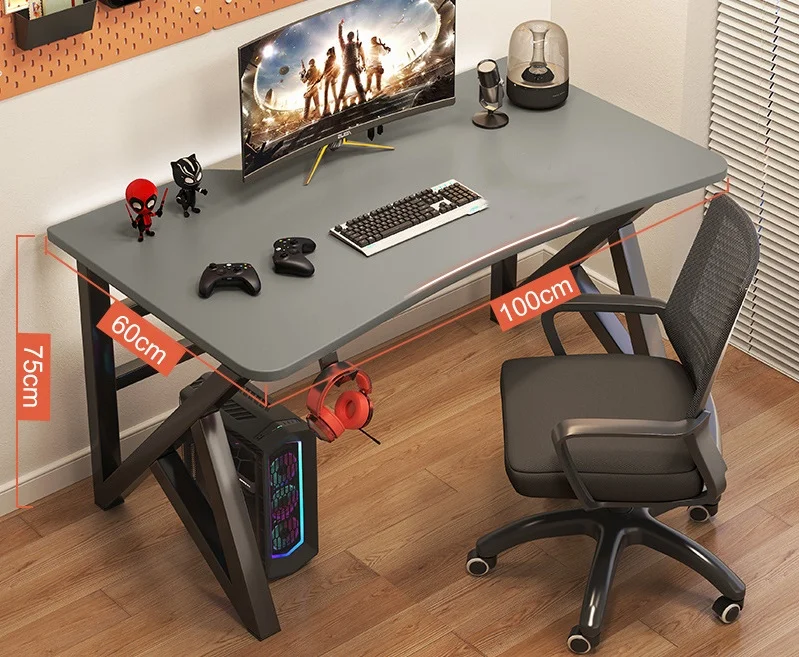 Wooden Gaming Desk - Adjustable & Stylish for Home Use