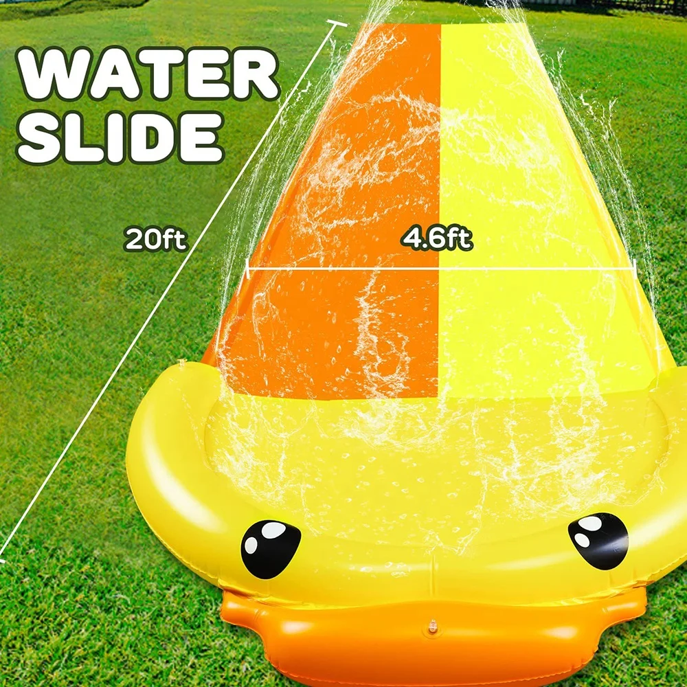 Summer Outdoor Water Play Inflatable Water Slides Slip Lawn Toy For ...
