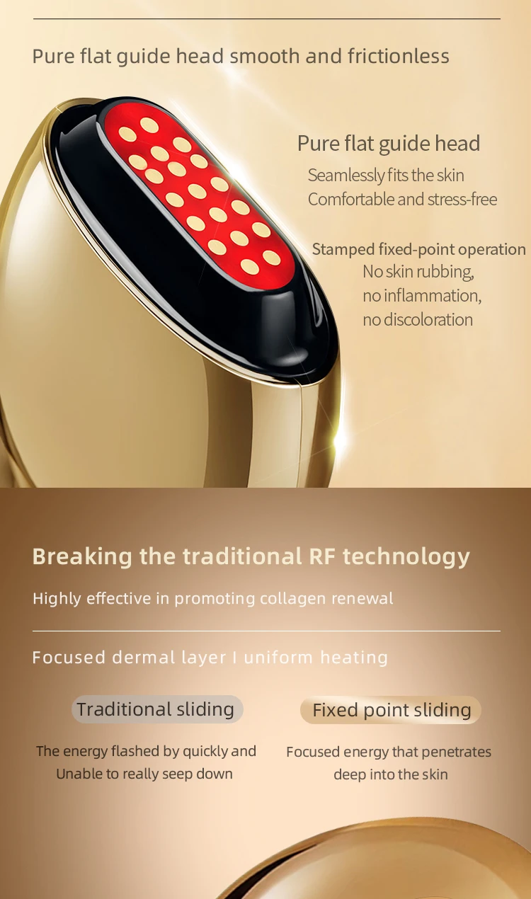 Wrinkle Removal Gold Dot Matrix Beauty Instrument Face Lifting Device ...