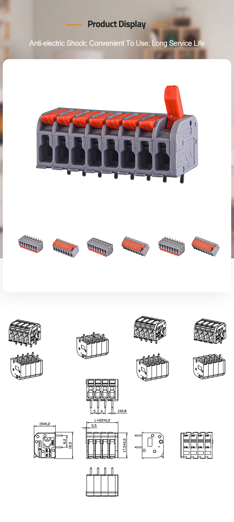Quick Connect Various Specifications Wire Connectors Terminal Block For ...