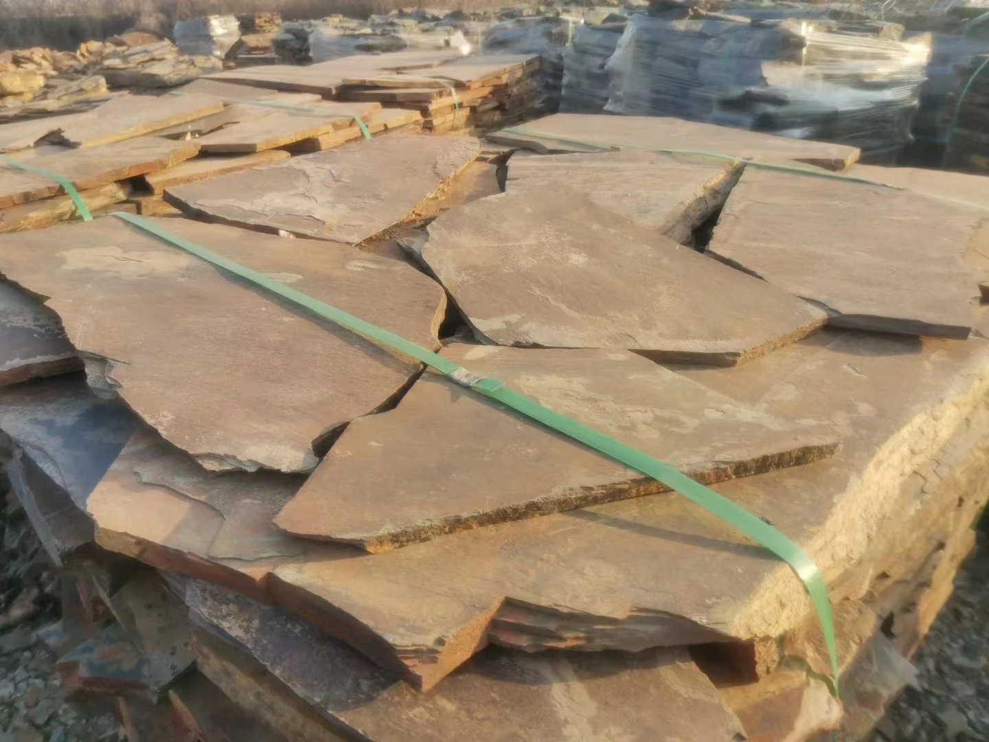 Cheaper Decorative Slate Stacked Quartzite Stone Wall Panel Stone Wall ...