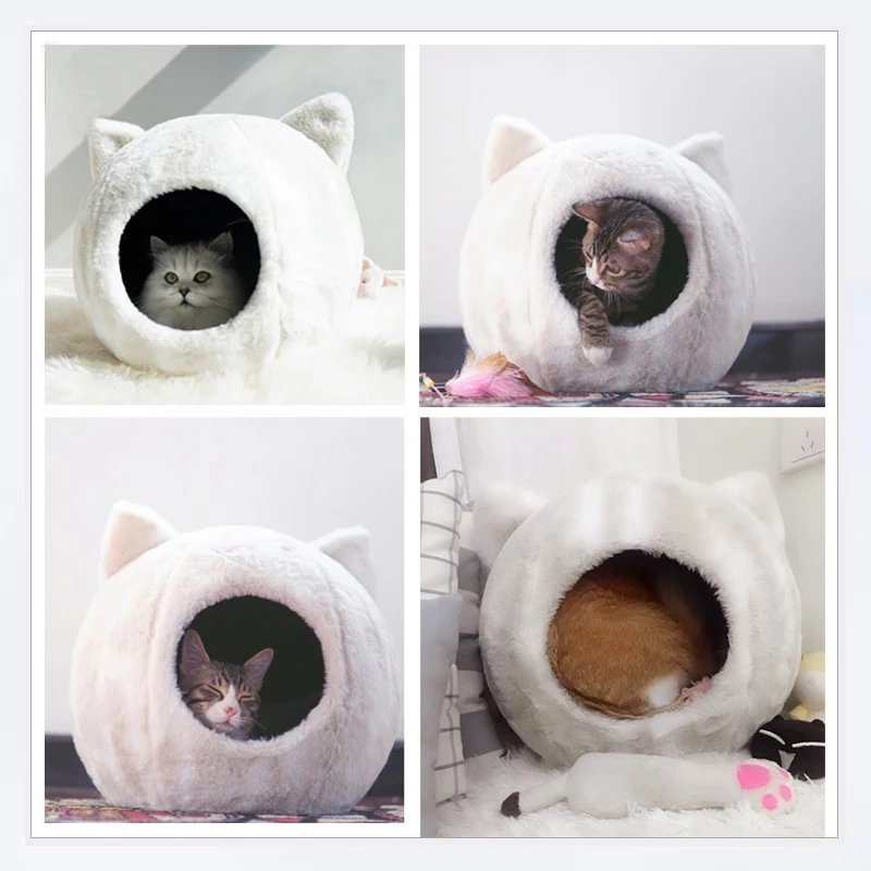Modern Cute Soft Cat Bed Pet Home House For Indoor Cats - Buy Cat Pet ...