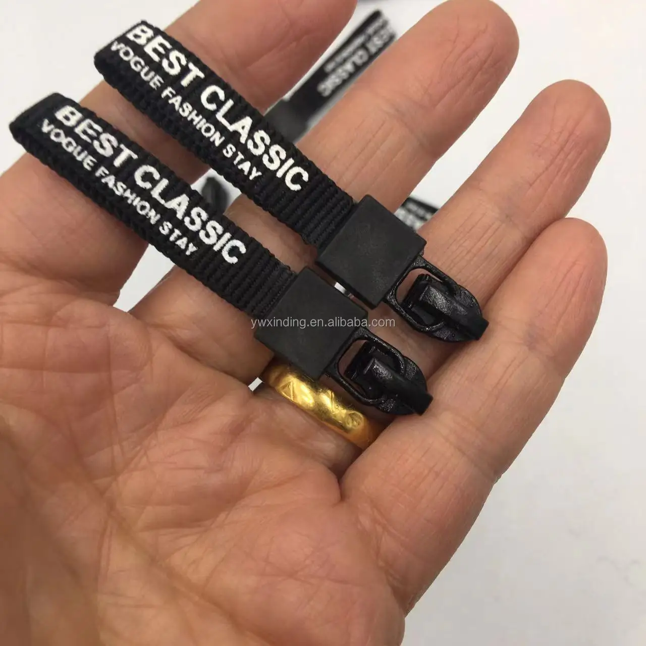 Customized Hot Sale 5# Waterproof Slider with Reverse Webbing Style ...