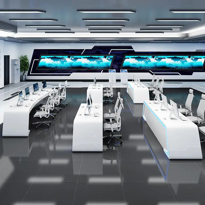 Technology LED Table and Chair for Command Center Studio Monitoring ...