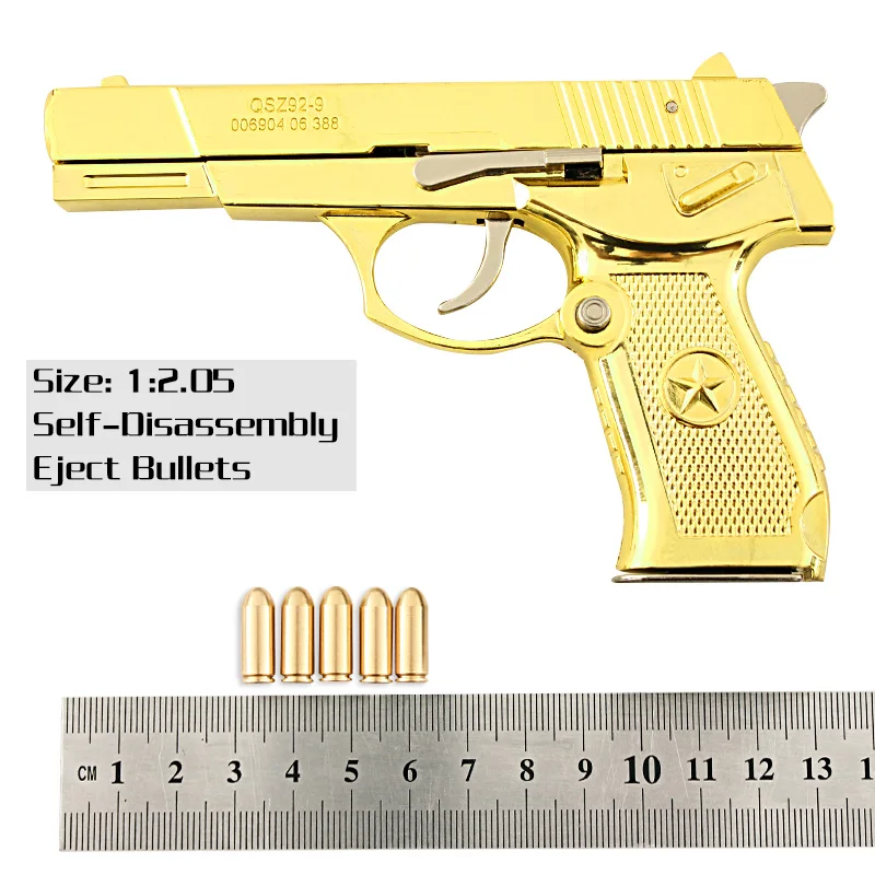 Pla Adults Hot Sell Realistic Steel Kids Metal Bullet Game Toy Gun ...