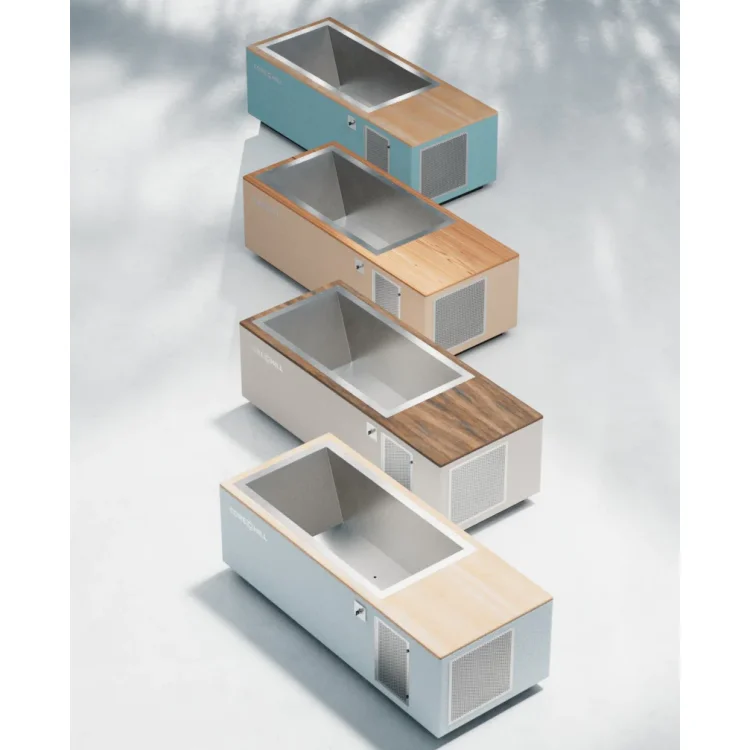 Traditional Ice Bath Tub Cold Bath Tub With Stainless Steel For Ice ...