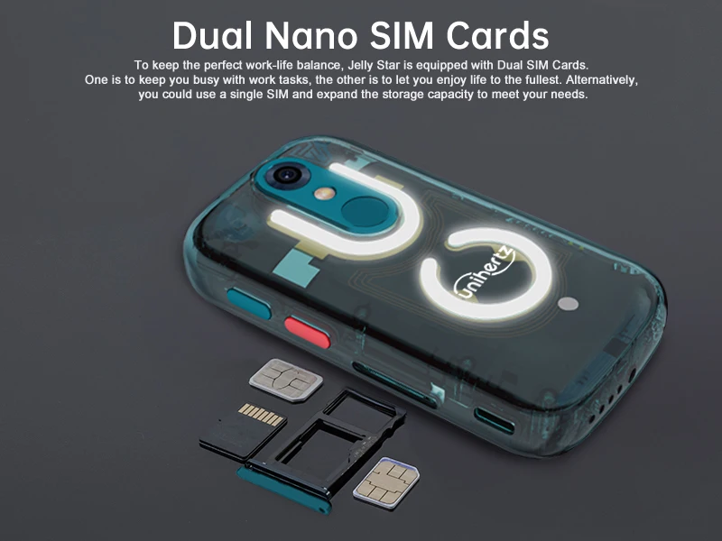 Unihertz Jelly Star 4G - Android 13 Smartphone with 8GB RAM