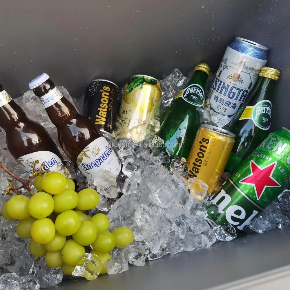 Grassfit 32qt Camping Ice Cooler Box With Table And Chairs Portable ...