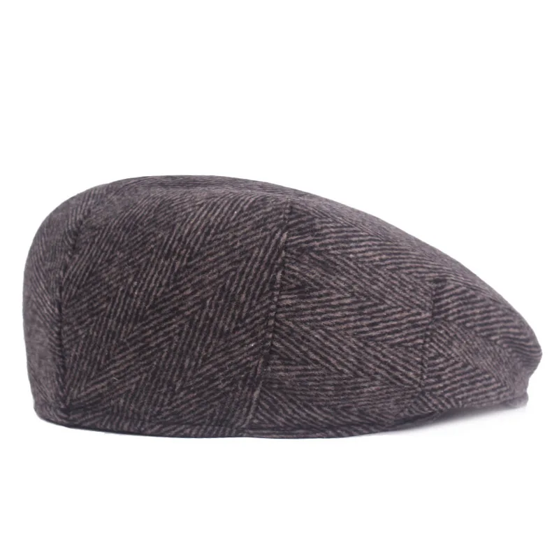 Retro Coarse Grain Fluff Newsboy Caps Men British Painters Hats Autumn ...