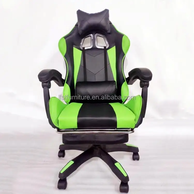 Pc Leather Free Sample Silla Gamer Chair Racing Computer Reclinig ...