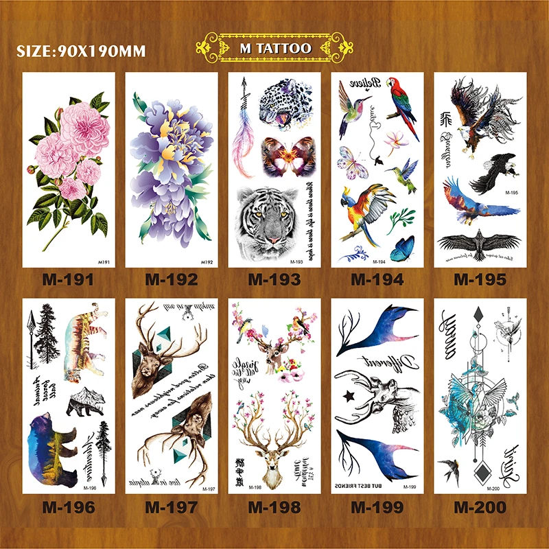 Wholesale Body Tattoo Sticker Manufacturer Temporary Tattoo Diy Water ...