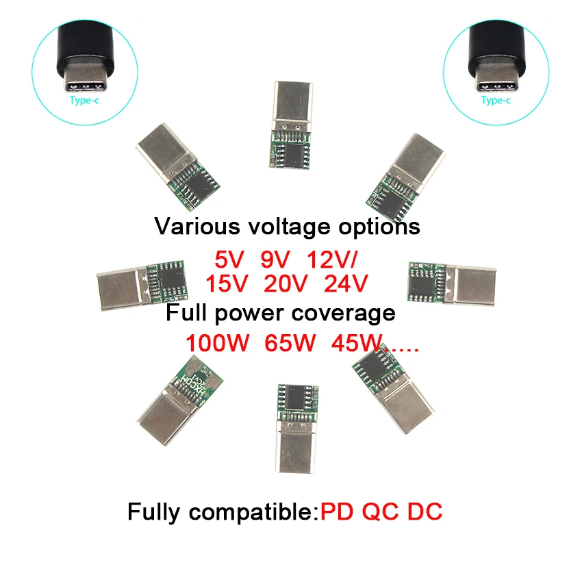Electric 9v Step Up Cable 5v To 12v 15v 18v Usb C Pd Trigger Usb-c To ...