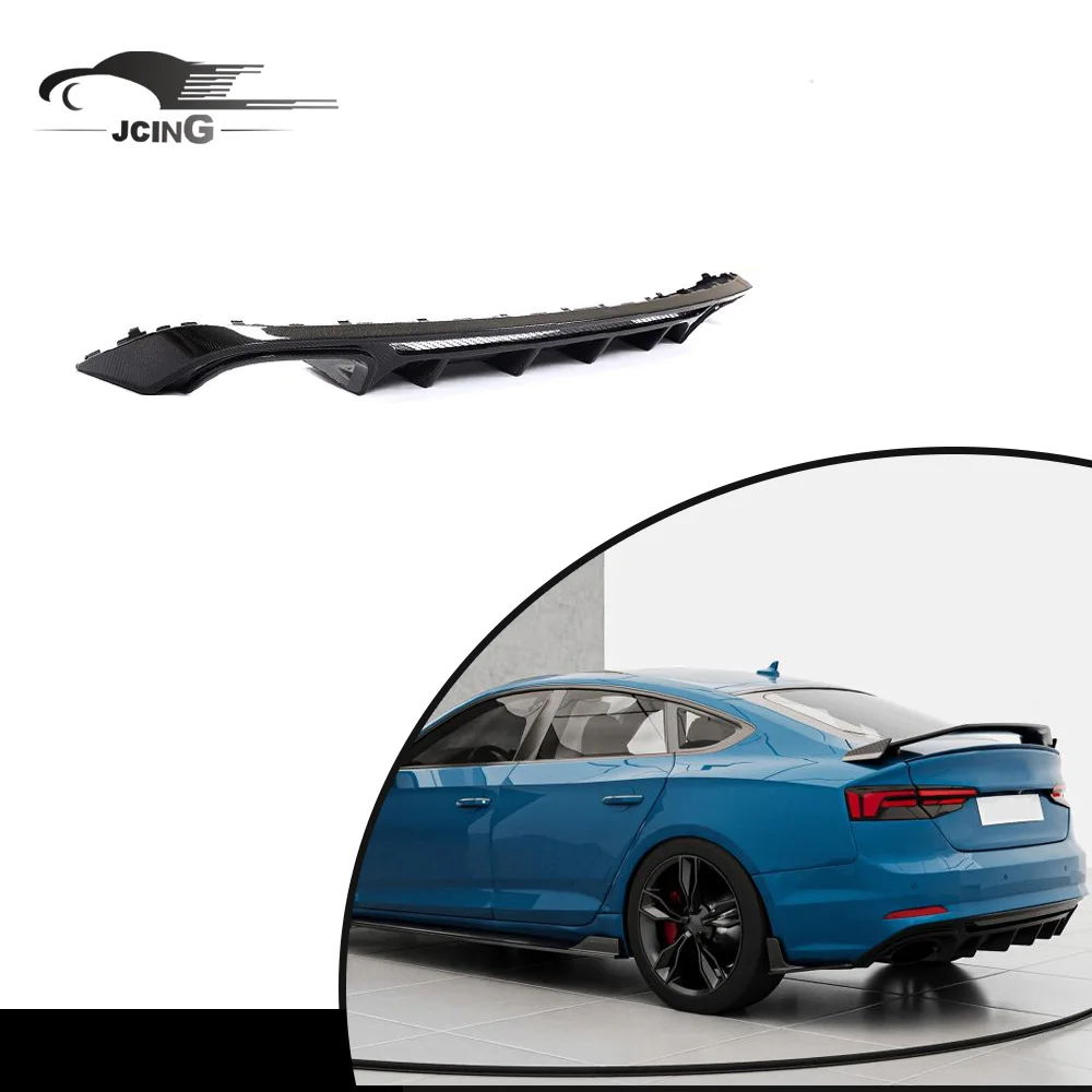 Carbon Fiber Rear Diffuser for Audi A5 Quattro S line S5 Sportback 2D 4 ...