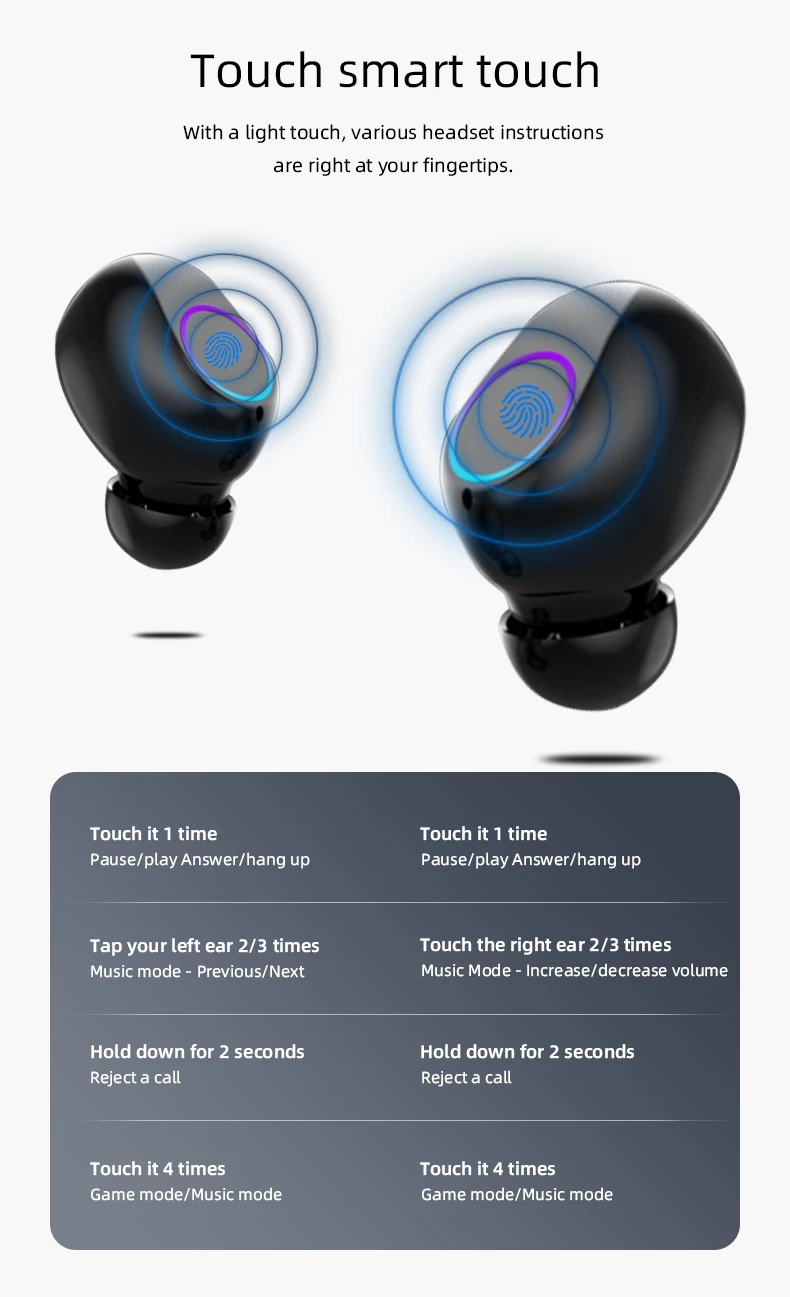 M90 Pro TWS Wireless Earbuds - Stereo Earbuds for Gaming