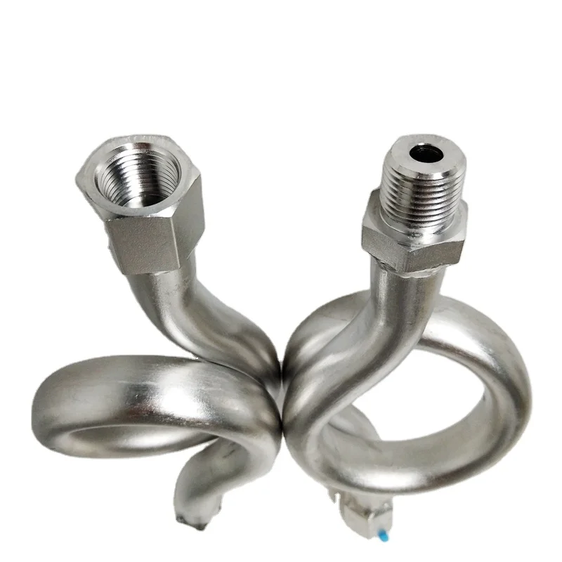 Stainless Steel Pressure Gauge Syphon 90 Degree Q Type