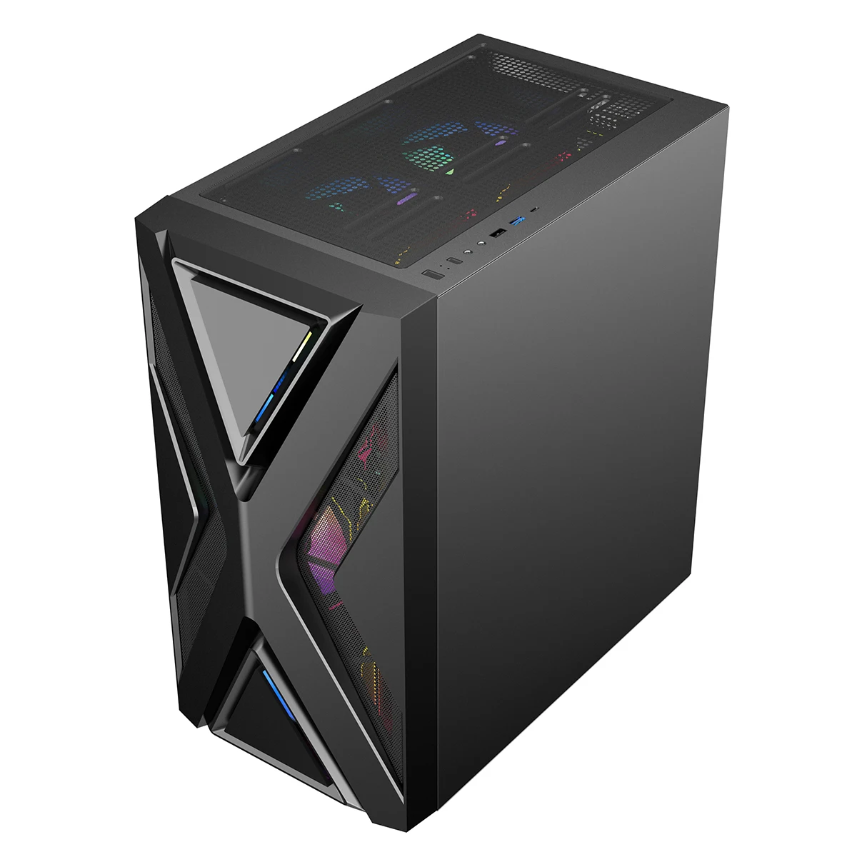 Ruix P30 ATX PC Case - High Quality Tempered Glass Side Panel