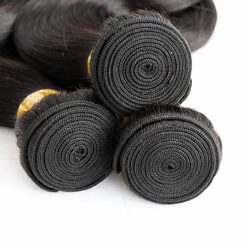Double Drawn Virgin Hair Bundles Cuticle Aligned Soft Silky Human Hair ...
