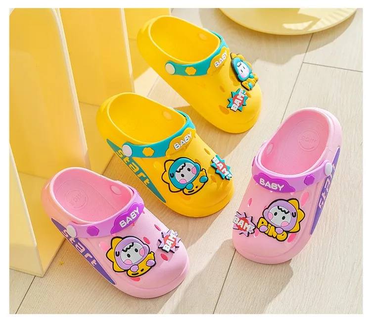 Summer Cartoon Children's Slippers Home Non-slip Boys And Girls Cute ...