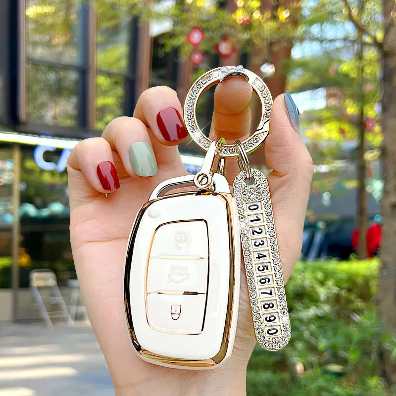 HUIYANGLEYUN Famous Design Soft TPU Waterproof Car Key Cover for Accent ...