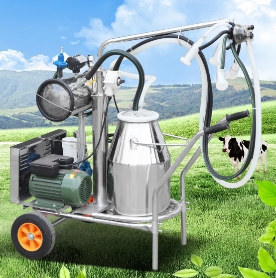 25l Electric Vacuum Pump Pulse Cow Sheep Goat Milking Machine Piston ...