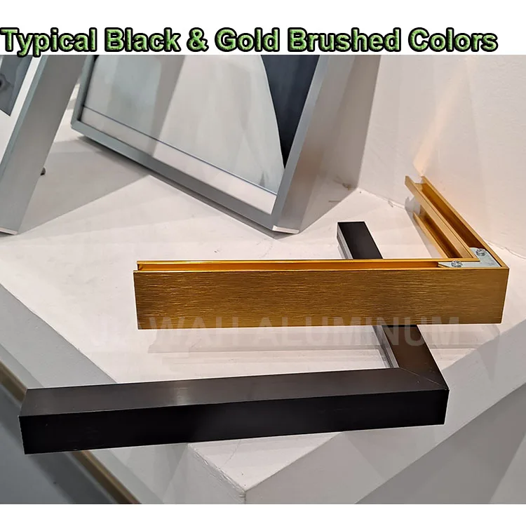 Color Anodizing Aluminium Photo Frame Extrusion Profile Set ...