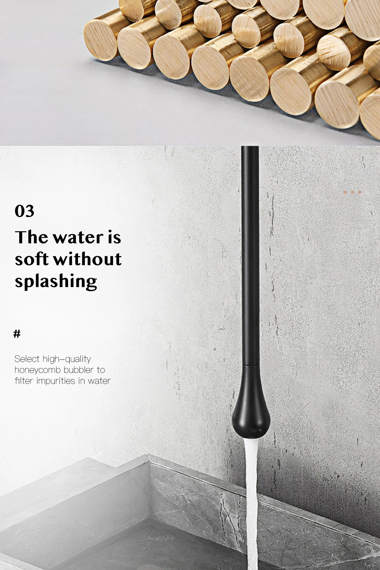 Hanging Ceiling Faucet Matte Black Solid Brass Wall Mounted Water Drop ...