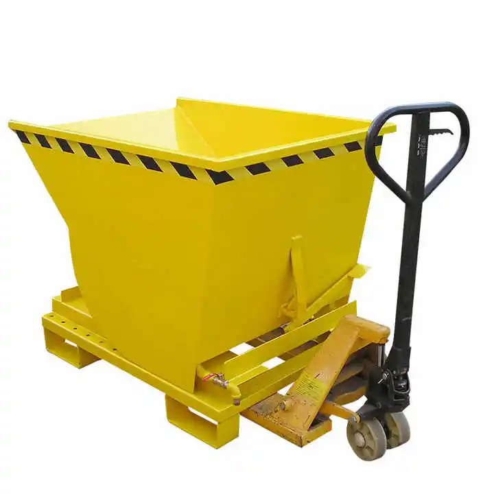 Industrial Waste Storage Bin Rack - Metal Skip Scrap Bins