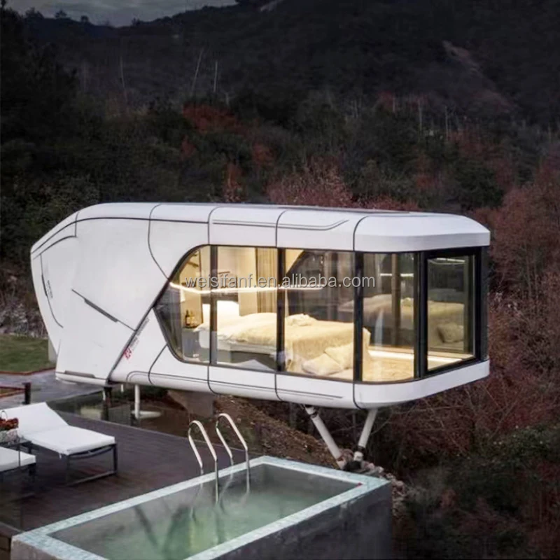 Customize Pre Fabricated Steel Structure Mobile Hotel Modular Eco ...