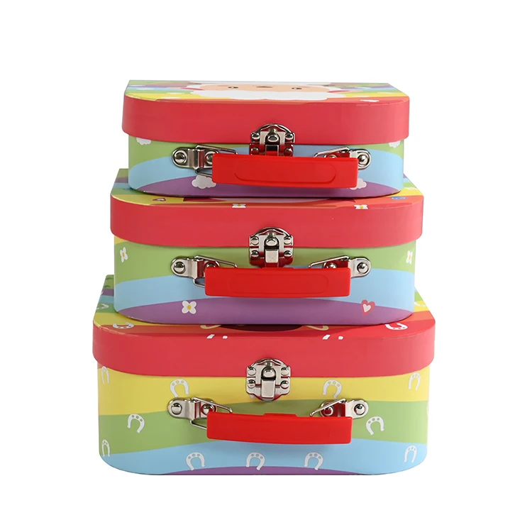 Wholesale Children Paper Valise En Carton Kids Mini Cardboard Suitcase ...