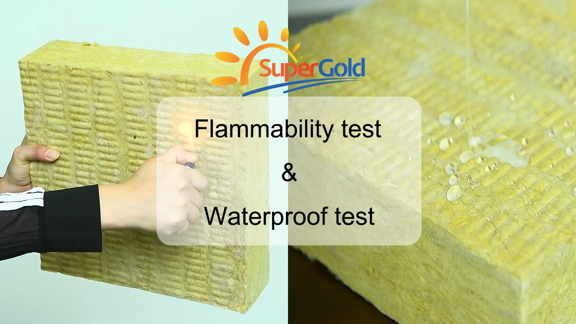 Supergold Mineral Rock Wool Panel 300mm*400mm Rock Wool Board For ...